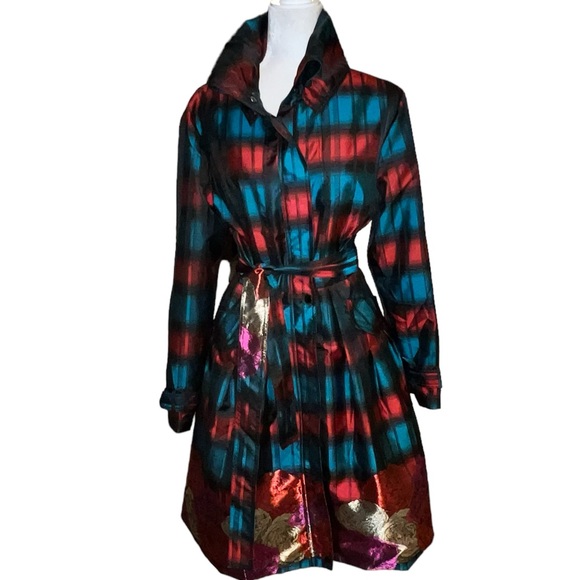 Samuel Dong | Jackets & Coats | Nwt Samuel Dong Floral Striped Zip Up ...